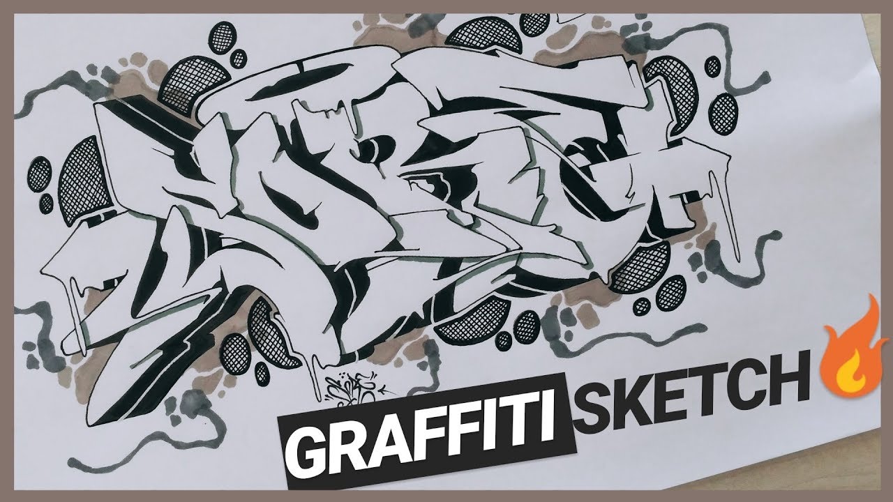 GRAFFITI WILDSTYLE SKETCH | "SORE" Graffiti Request | Timelapse - YouTube