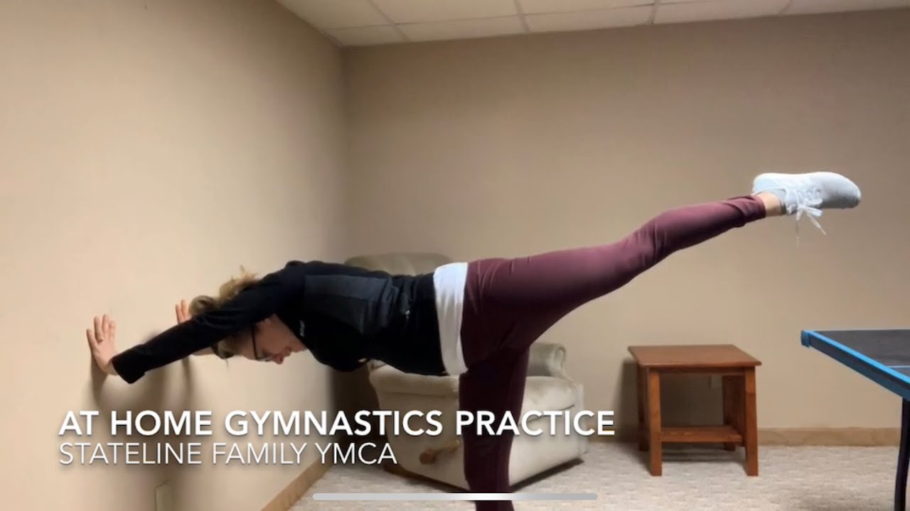 At Home Gymnastics Practice: Floor & Bars - YouTube