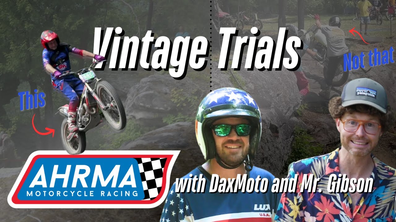 AHRMA Top of the Rock Vintage Trials at Acres Above - YouTube