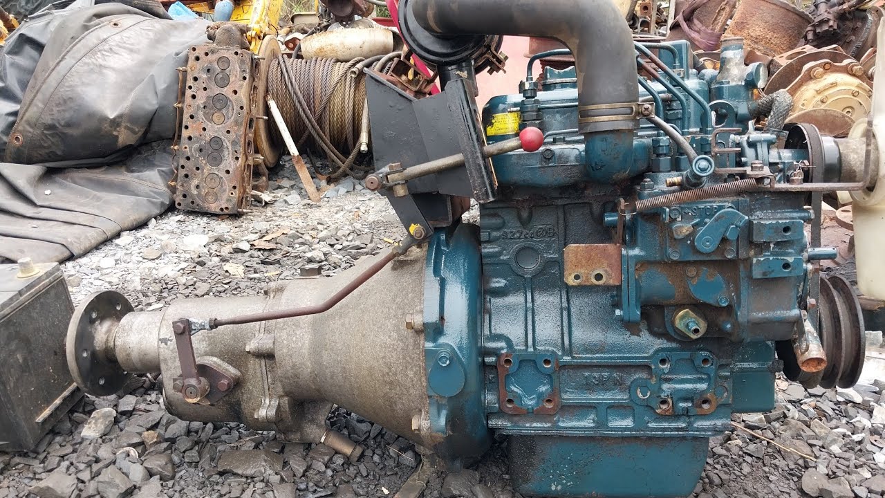 (đã bán) động cơ Kubota D950 liền côn + số nhanh chậm - hàng bãi Nhật ...