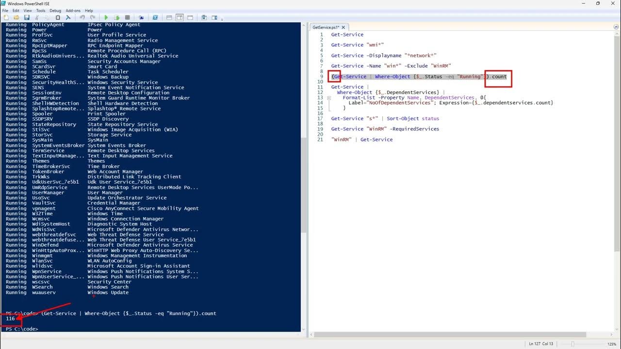 Get Service Powershell Cmdlet Review One Every Day Poshad Youtube