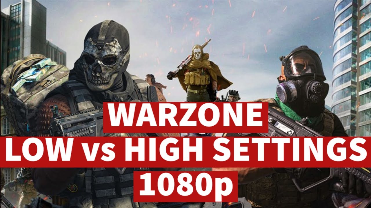 COD WARZONE | LOW VS HIGH SETTINGS PC | 1080p | 3600 + RX 5700 XT - YouTube