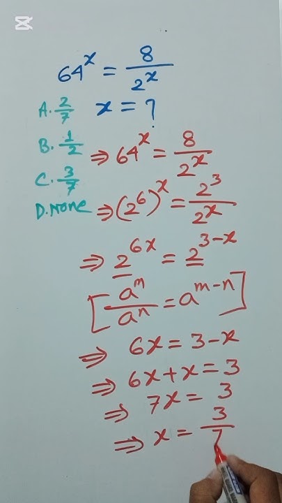 Nice Exponent Math Problem . - YouTube