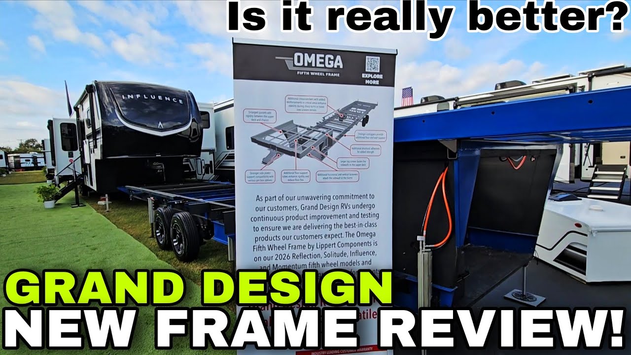 Checking Grand Design's New Fifth Wheel OMEGA Frame - YouTube