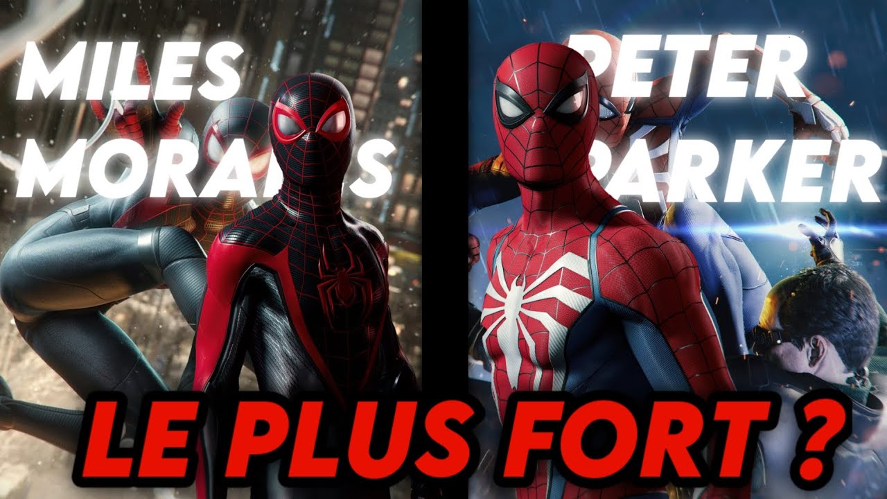 PETER PARKER VS MILES MORALES QUI GAGNE ? - YouTube