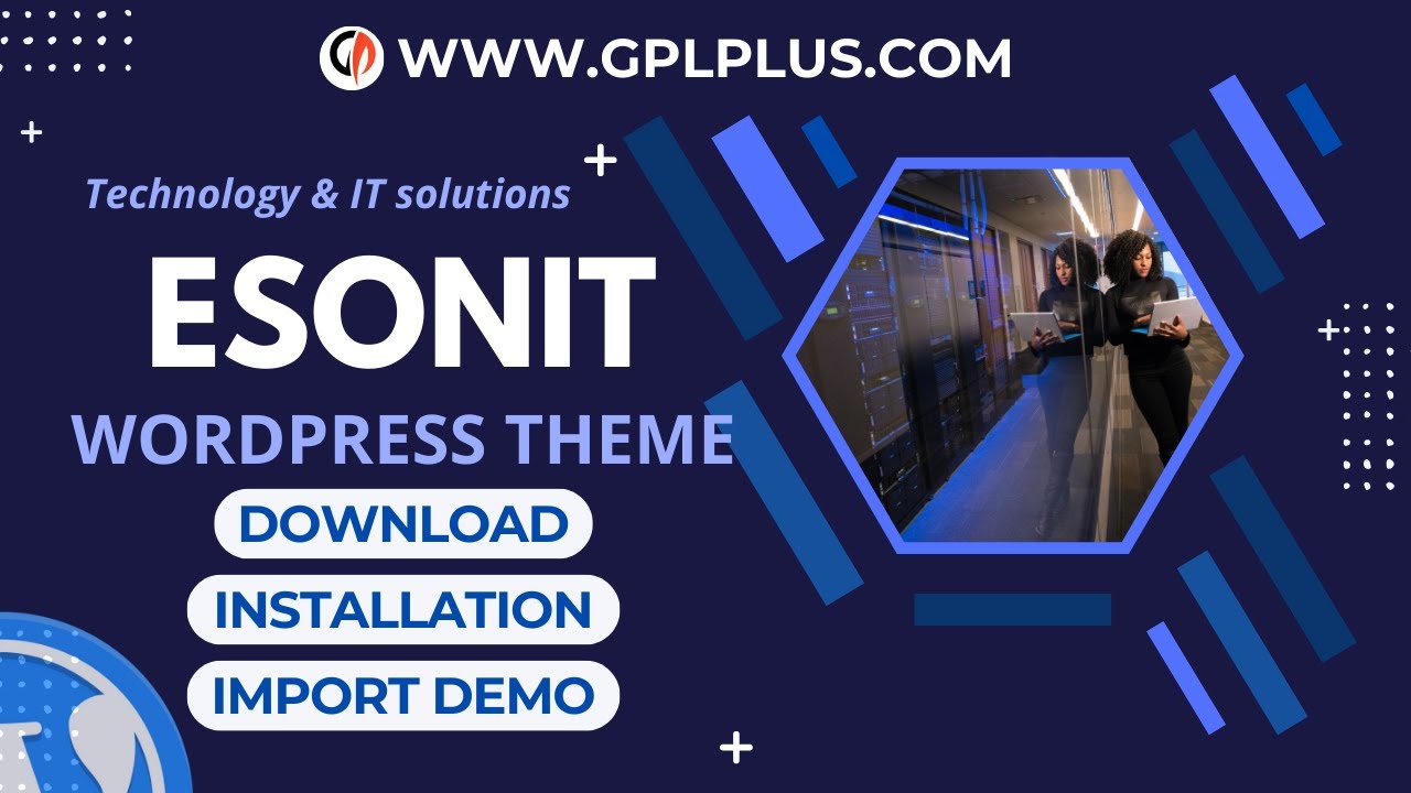 Esonit - Technology & IT solutions WordPress Theme , Download , Installation & Import Demo - YouTube