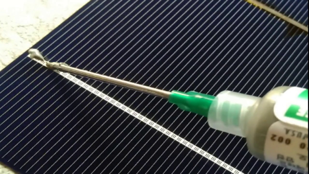 Solar panel DIY Hot Air Soldering - YouTube