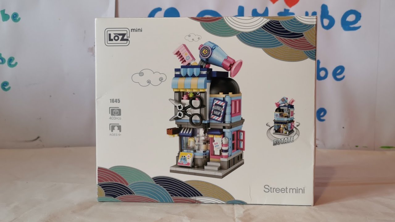 LEGO bricks LoZ mini blocks streetmini build and review set 1645 - YouTube