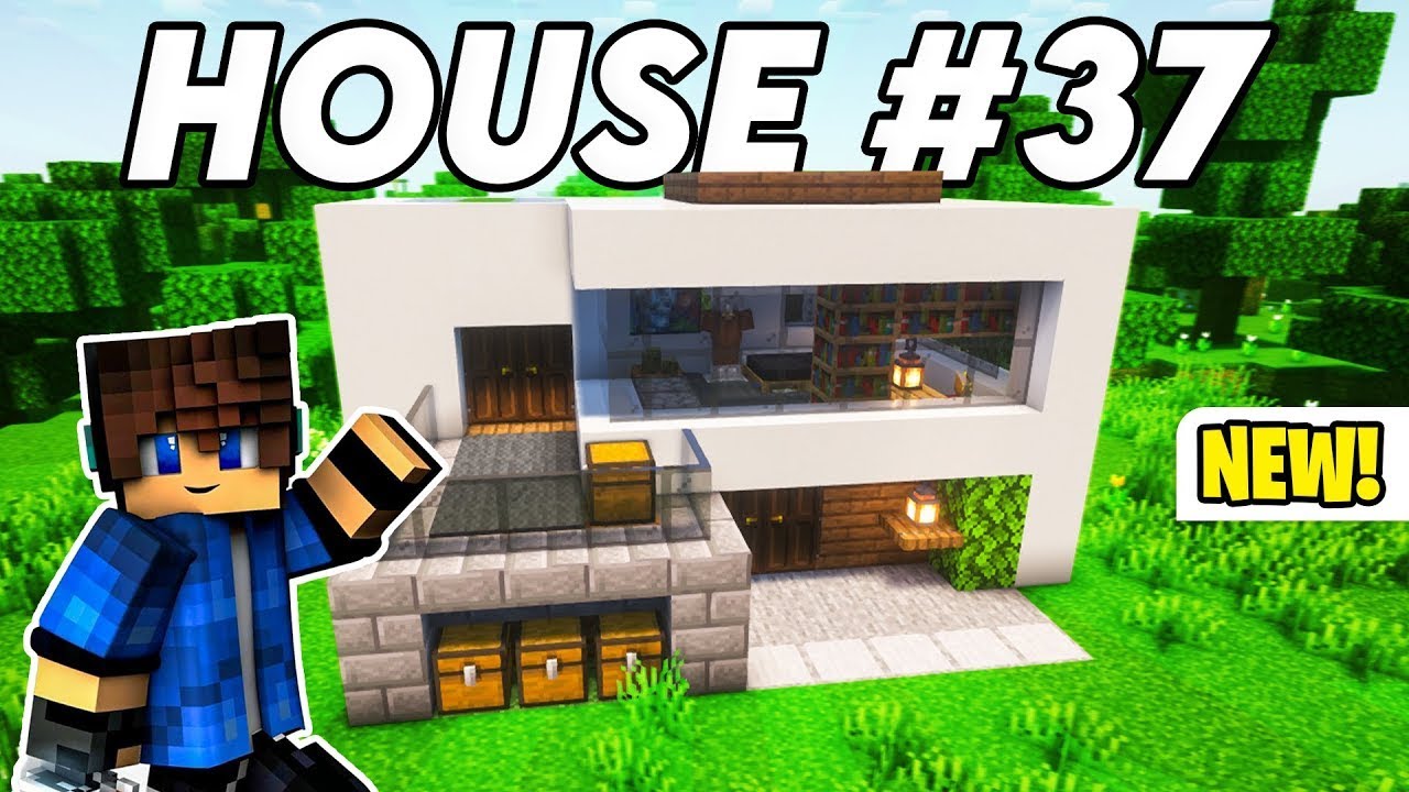Minecraft: How To Build A Modern Survival House Tutorial #37 - YouTube