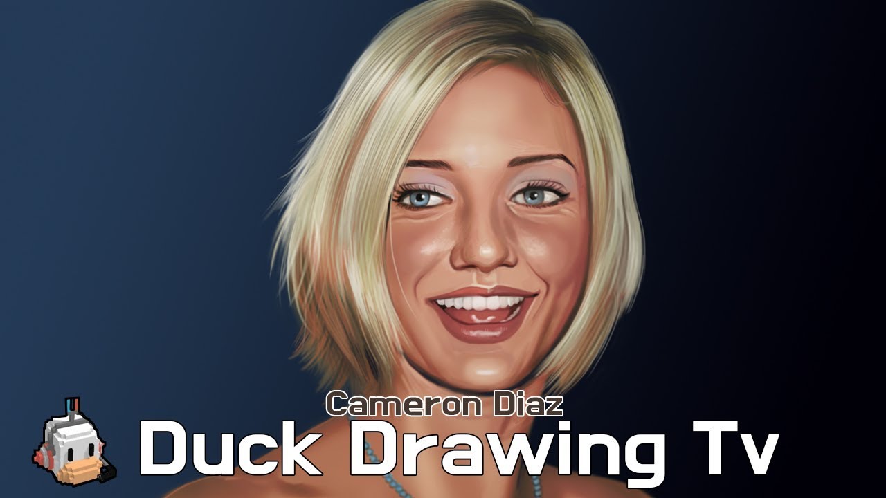 Drawing Cameron Diaz - YouTube