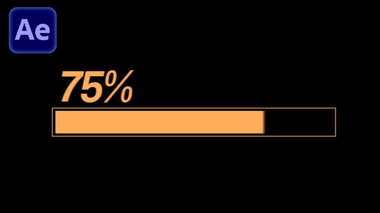 Ladebalken Animation mit Prozentanzeige - After Effects Tutorial - YouTube