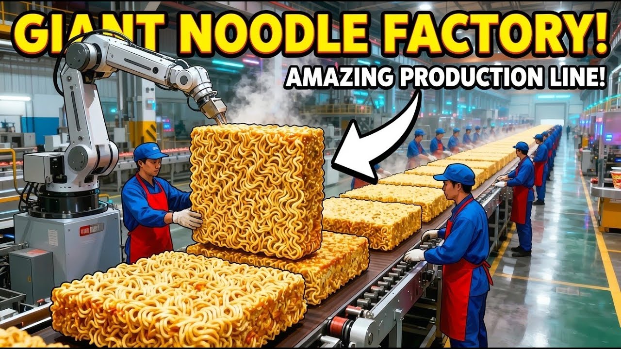 Inside a Modern Instant Noodle Factory: From Wheat Grain to Finished ...