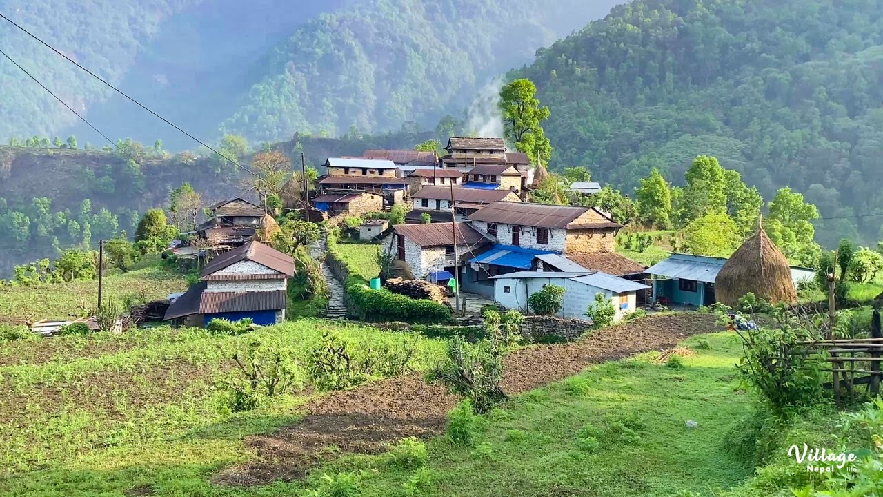 Wonderful mountain village life | Rural life in mountain Nepal ...
