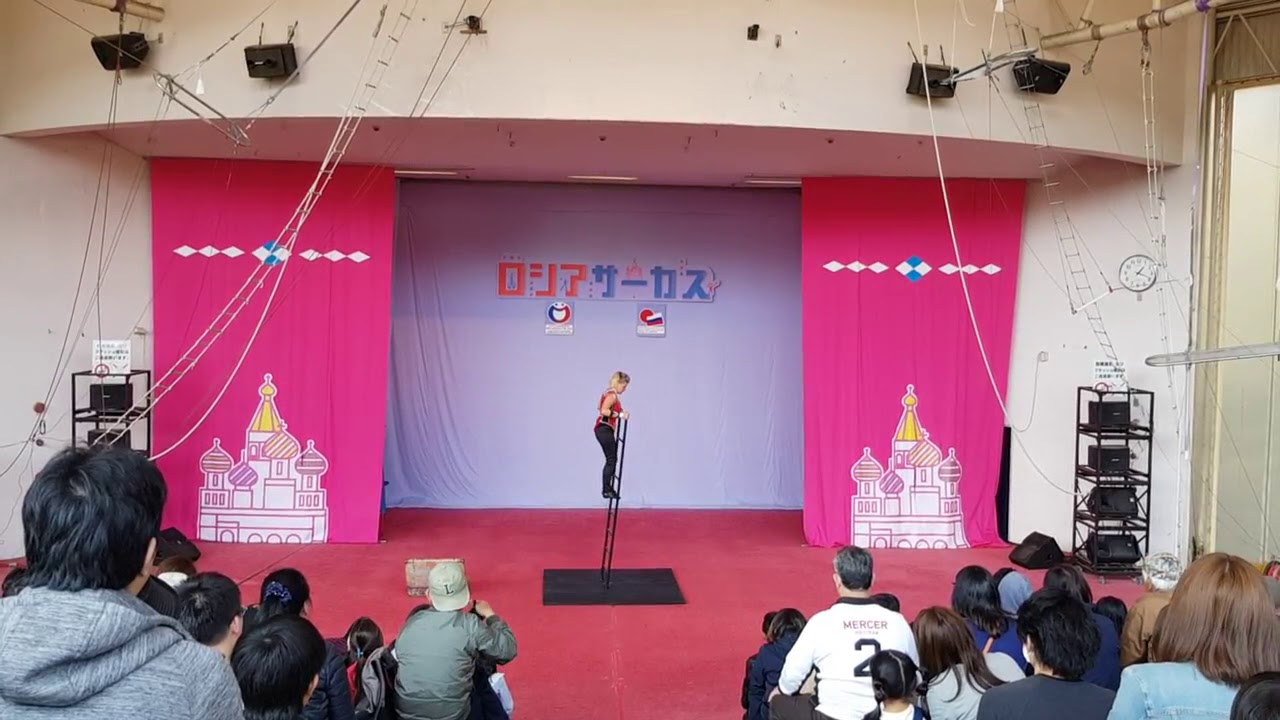 Free Standing Ladder Circus Act Entertainment Acrobatics Juggling - YouTube