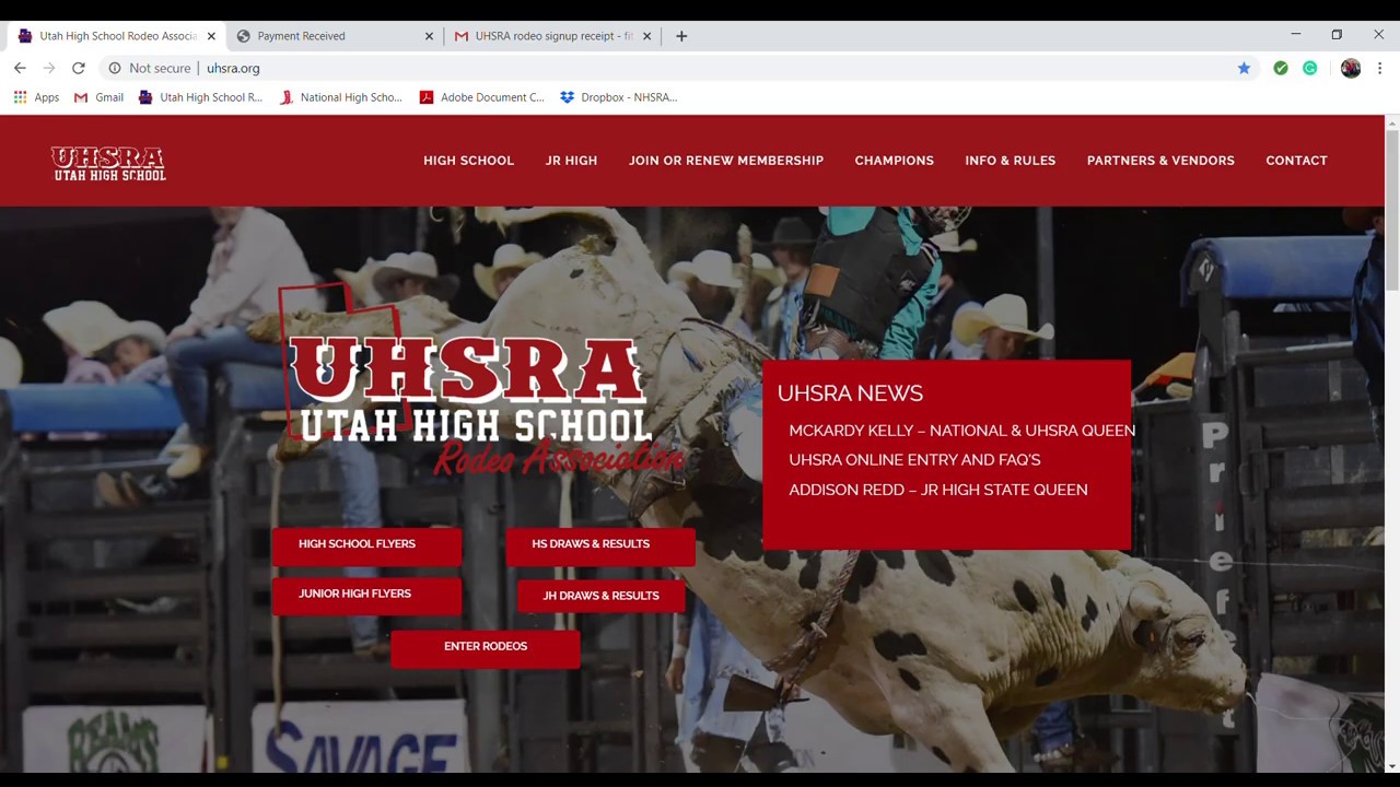 Utah High School Rodeo Association Google Chrome 2020 01 29 15 29 41 ...