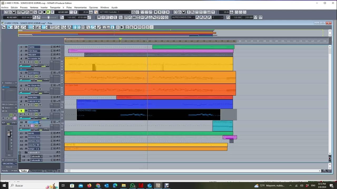 Hacer un midi desde Studio Reason 12 hasta General Midi - YouTube