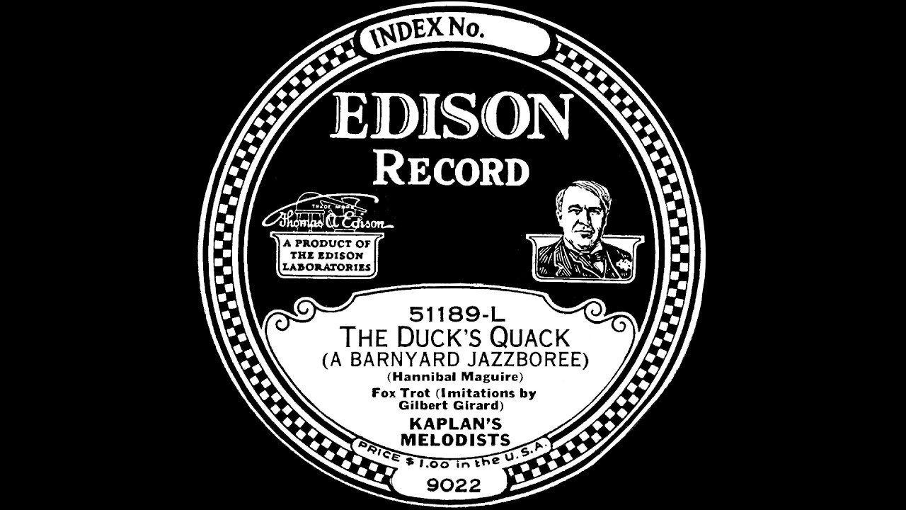 KAPLAN'S MELODISTS and GILBERT GIRARD: 'The Duck's Quack', rec. 12 June ...