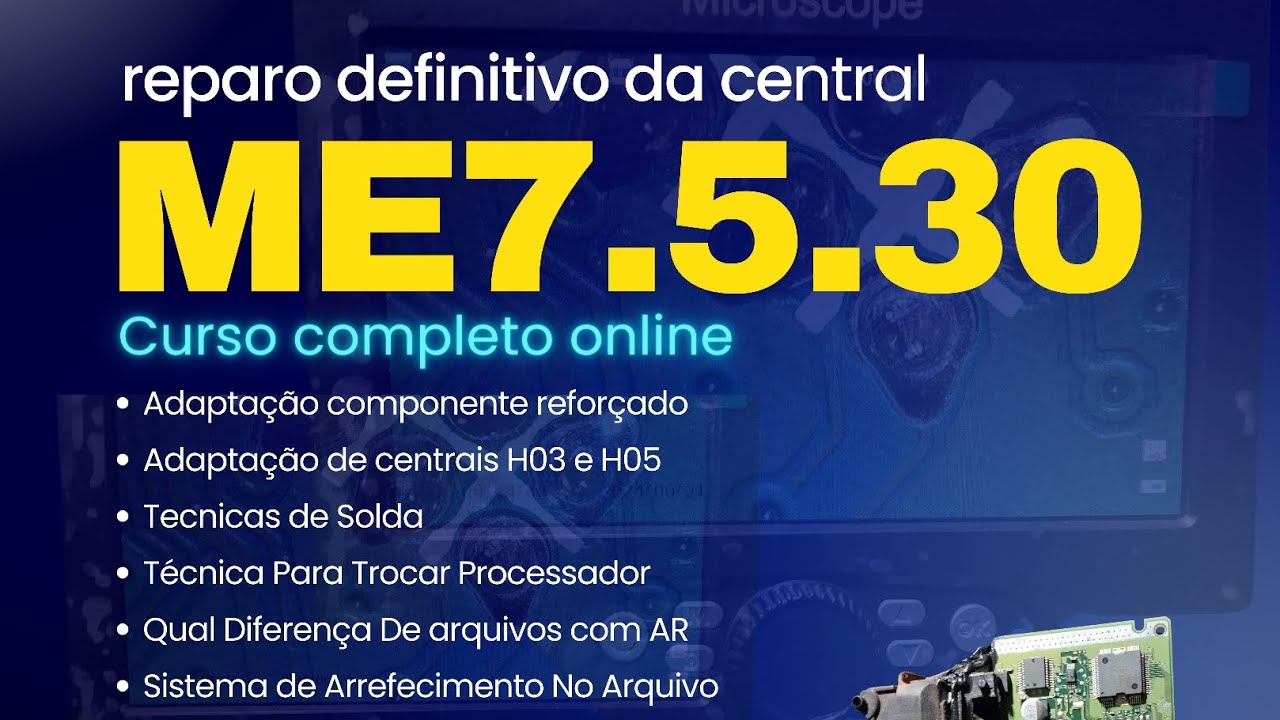 Me7.5.30 Curso Reparo Definitivo.... Passo a Passo - YouTube