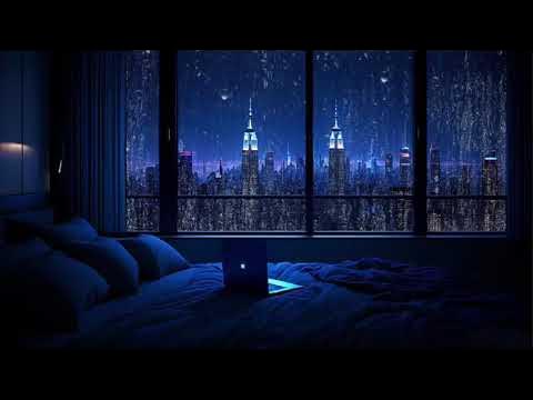 Cozy Rainy Night Bedroom Ambience | Rain & Thunder Sounds for Sleep | Rain on Window | - YouTube