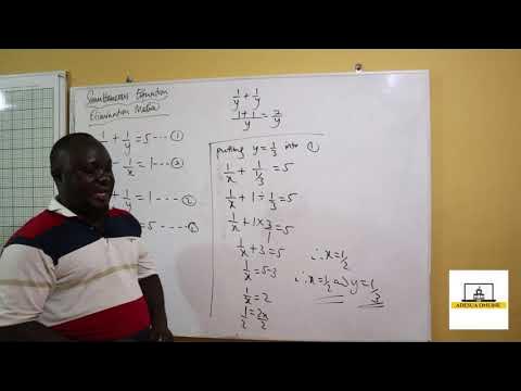 SHS 1 Core Math - Solving Simultaneous Equation Using Elimination ...