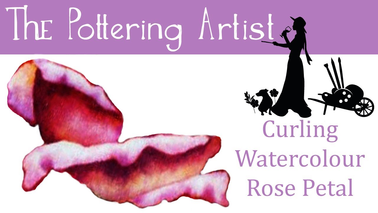 Painting a Rose Petal Study in Watercolour - REALTIME - YouTube