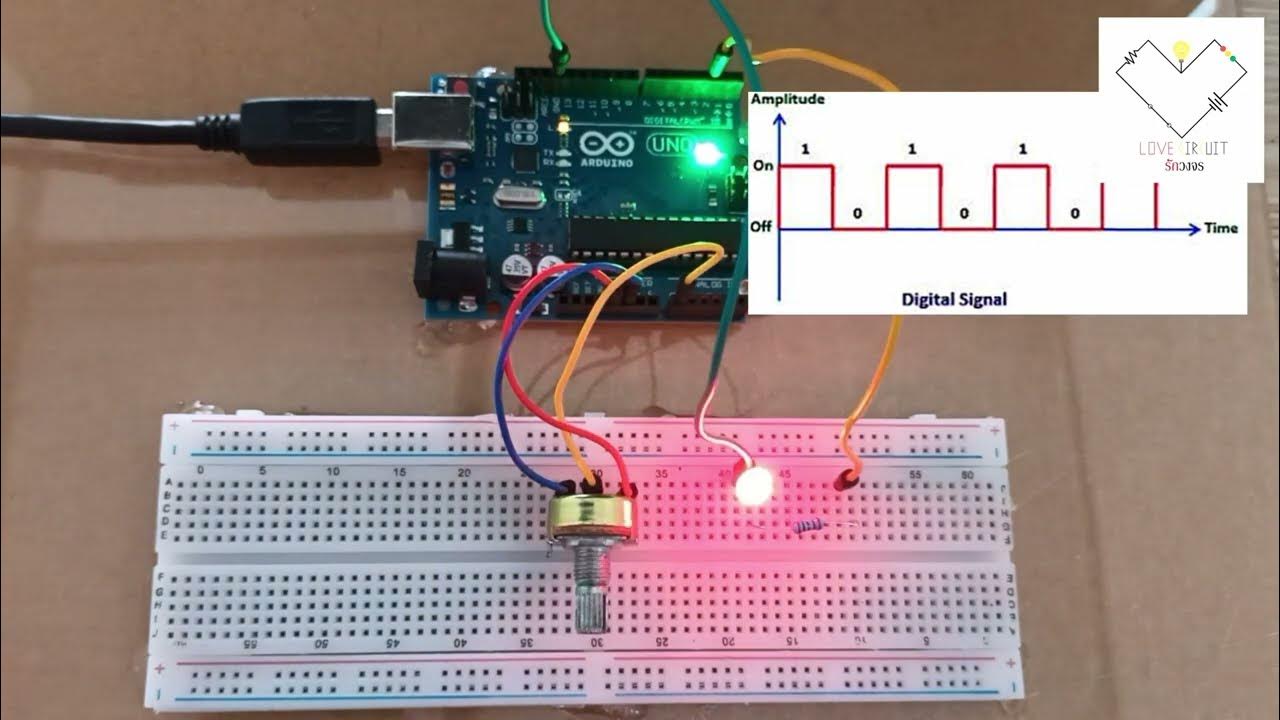 เรียน Arduino EP.2--} ขาอนาล็อก และ ขาดิจิตอล + PWM - YouTube