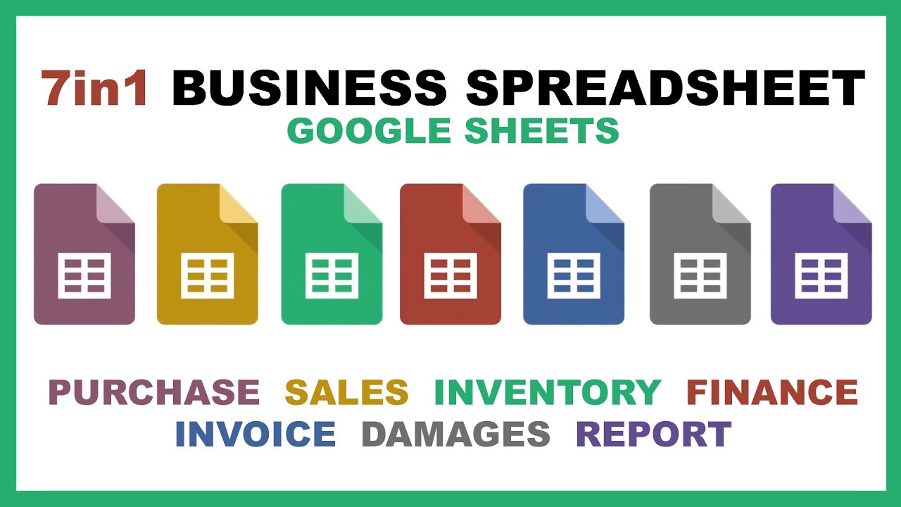 Google Sheets for Small Business 7in1 | Bookkeeping Spreadsheet | Sales ...