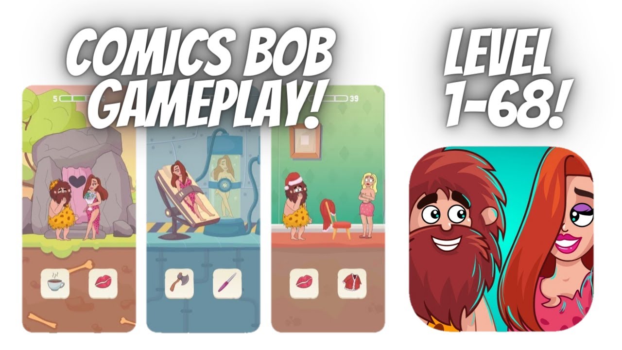 Comics Bob Game All Levels 1-68 Gameplay Walkthrough Review | (IOS ...