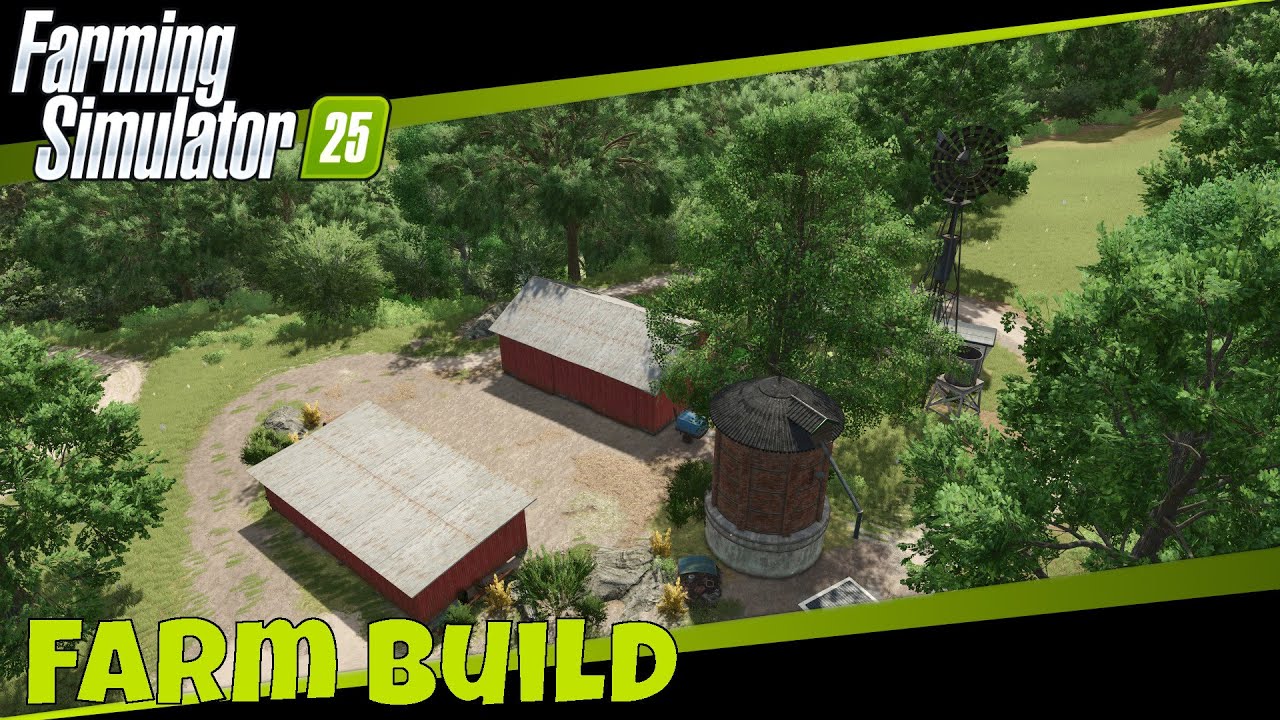Small Farm Build | Riverbend Map | Farming Simulator 25 - YouTube