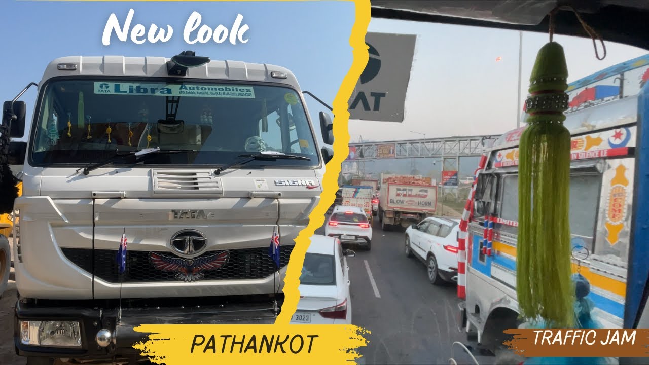 First time load in Pathankot || heavy traffic jam in Pathankot || truck ...