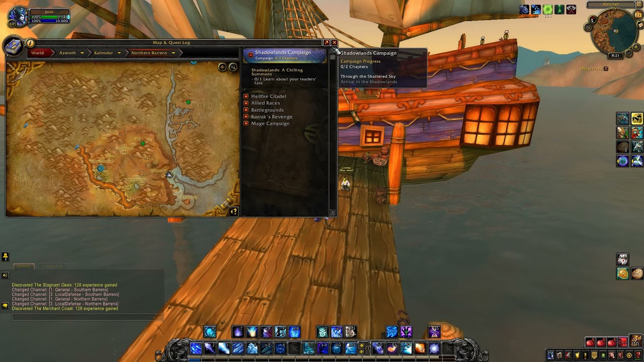 Ratchet (Barrens) to Booty Bay (Stranglethorn Vale) Ship Boarding ...