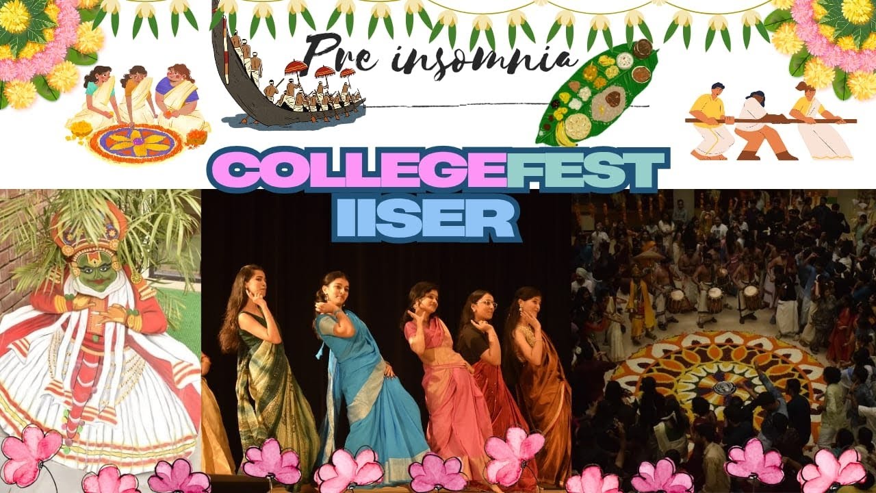 COLLEGE FEST X ONAM 2024 || college fest || #iiser #iisermohali - YouTube