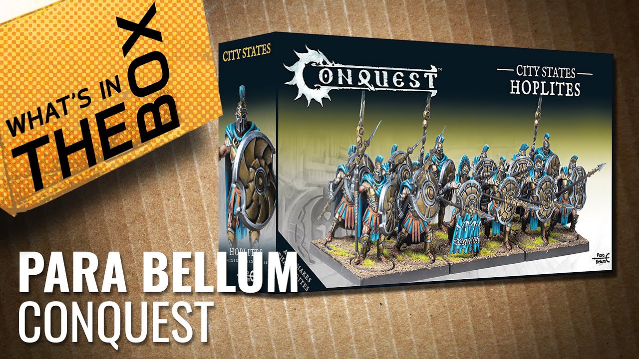 Unboxing: Conquest - Hoplites/Phalangites | Para Bellum Wargames - YouTube