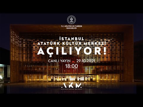 Atatürk Kültür Merkezi Açılış Töreni Canlı Yayını 📡📍 İstanbul