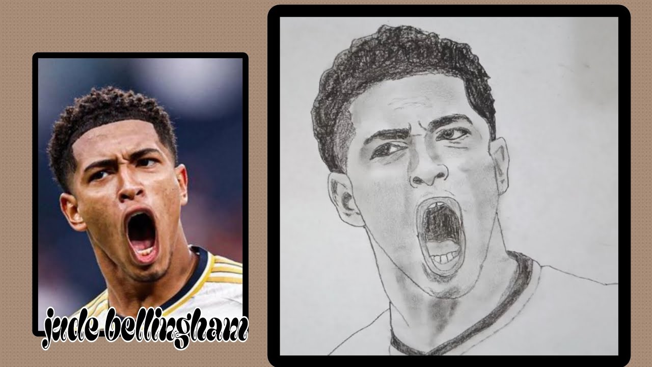 Drawing jude bellingham - YouTube