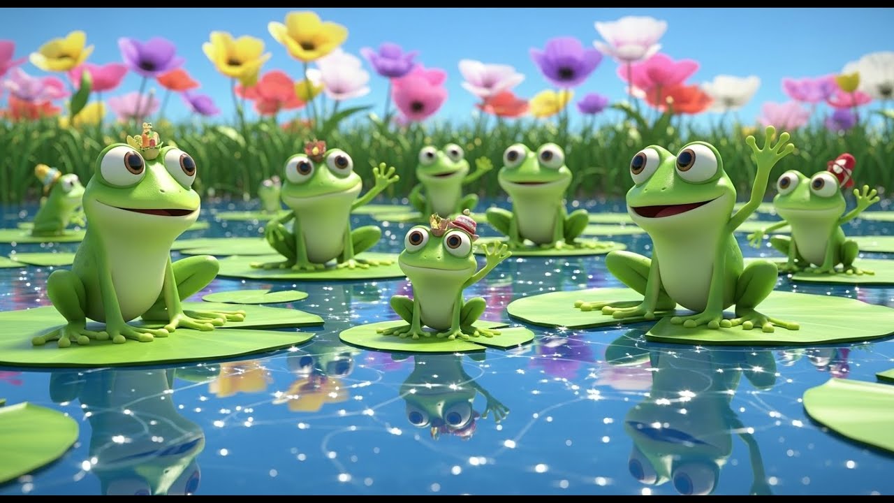 Counting Frogs on the Lily Pads 🐸💦 | Fun Counting for Kids | Preschool ...
