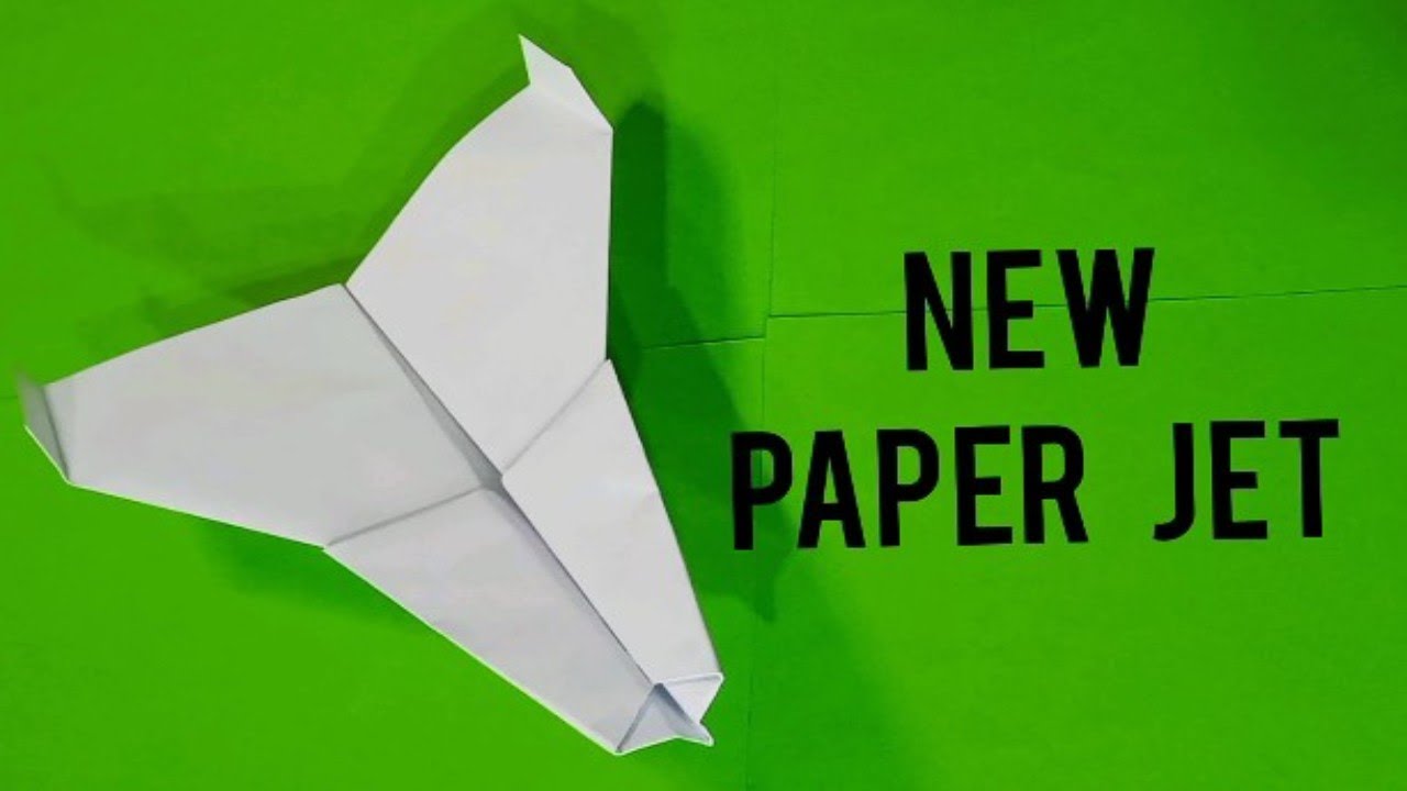 How to make the new paper jet / Origami new jet Easy, and Step by Step ...