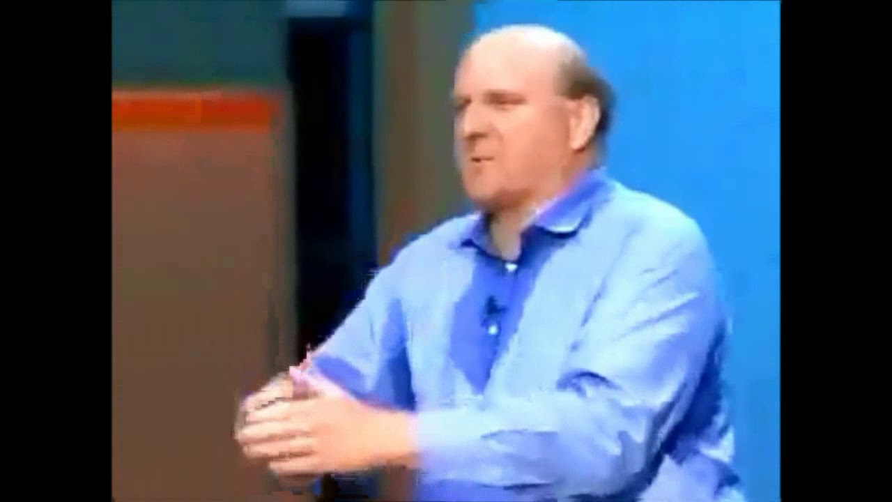 Steve Ballmer Going Crazy On Stage PT3 (Ultra-Slow-Motion) - YouTube