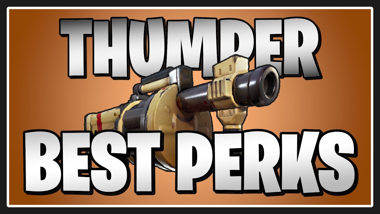 The BEST PERKS for the Thumper in Fortnite Save the World! - YouTube