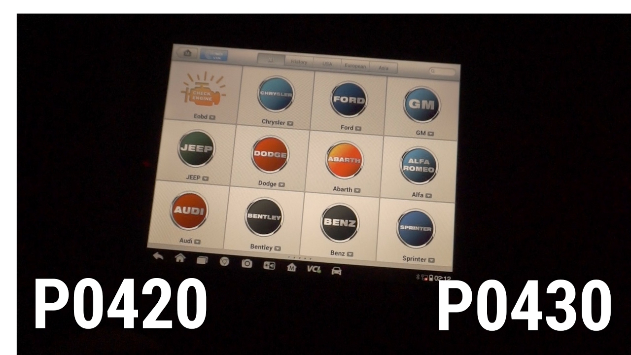 Easy Check Engine Light Diagnosis P0430 P0420 with Autel Scanner ...
