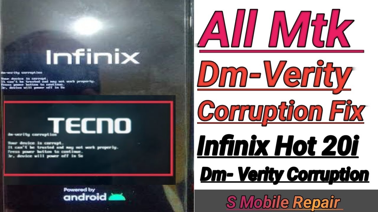 dm-verity corruption Fix Tecno infinix All Mtk | Tecno infinix dm-verity corruption infinix hot ...