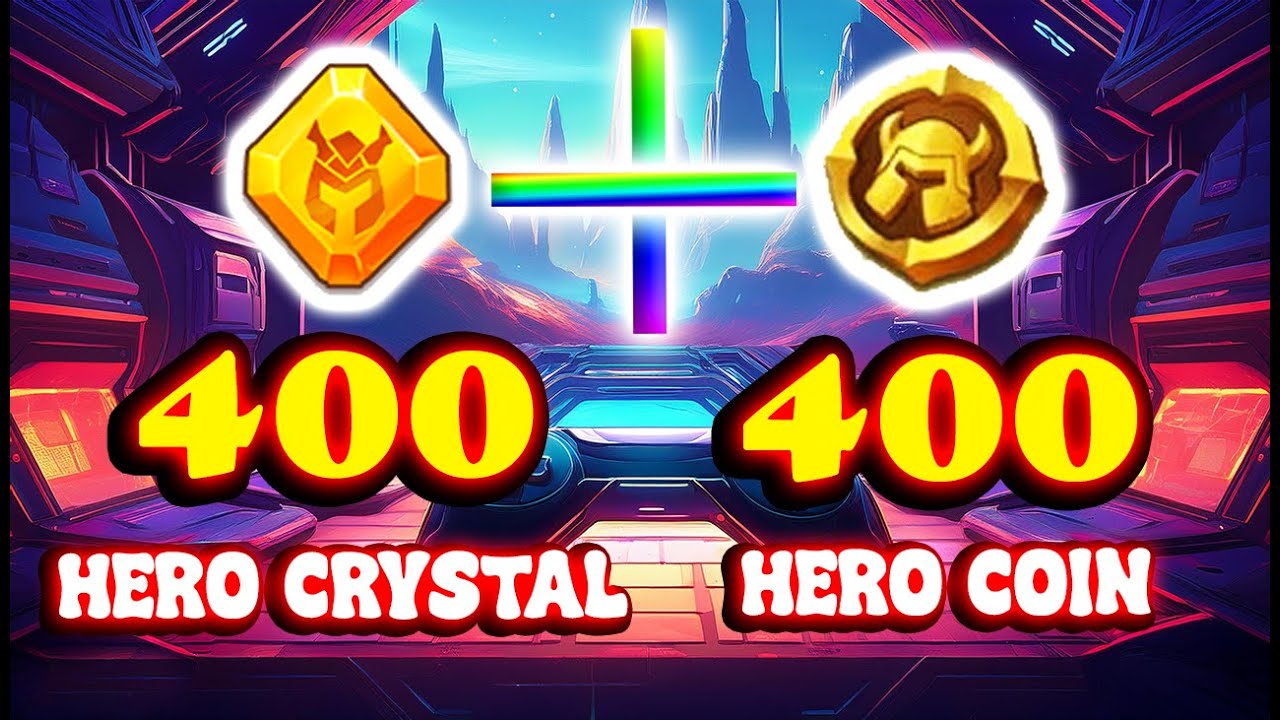 400 + 400 ROLLING | HERO CRYSTAL AND HERO COIN | CASTLE CLASH - YouTube
