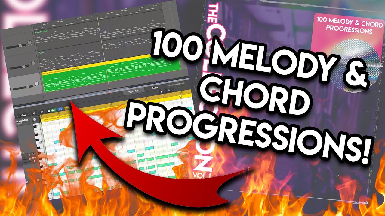 🔥 100 Midi Melody and Chord Progression Pack "The Collection Vol.1 ...