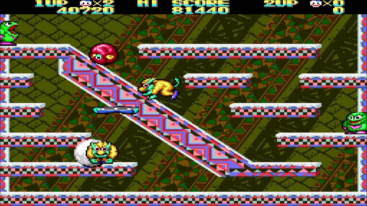Snow Bros Sega Genesis Single Player to level 24 - YouTube