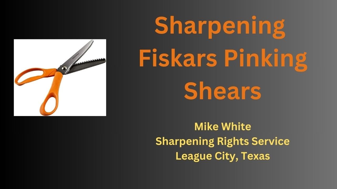 Sharpening Fiskars Pinking Shears - YouTube
