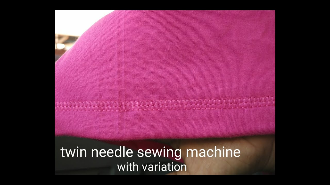 Sewing machine twin needle. Mesin overdeck / kam untuk kaos - YouTube
