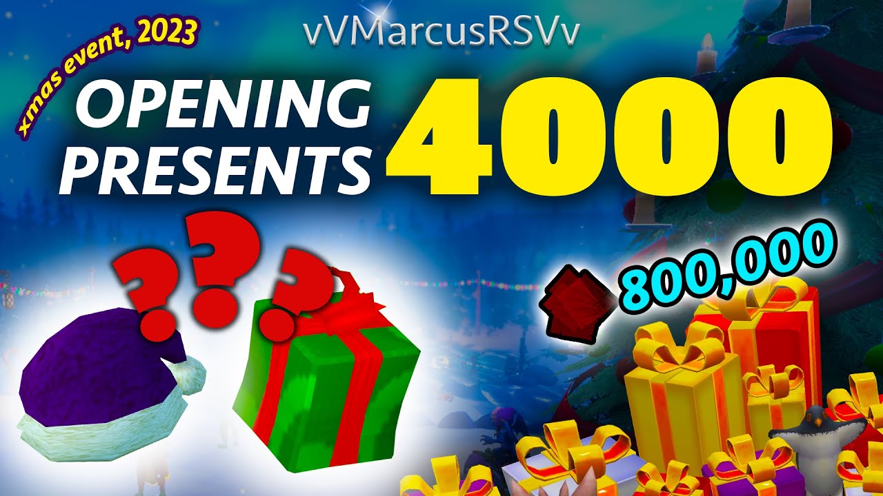 4000 Presents! Time for a Purple Santa?? Runescape Christmas Event 2023 ...