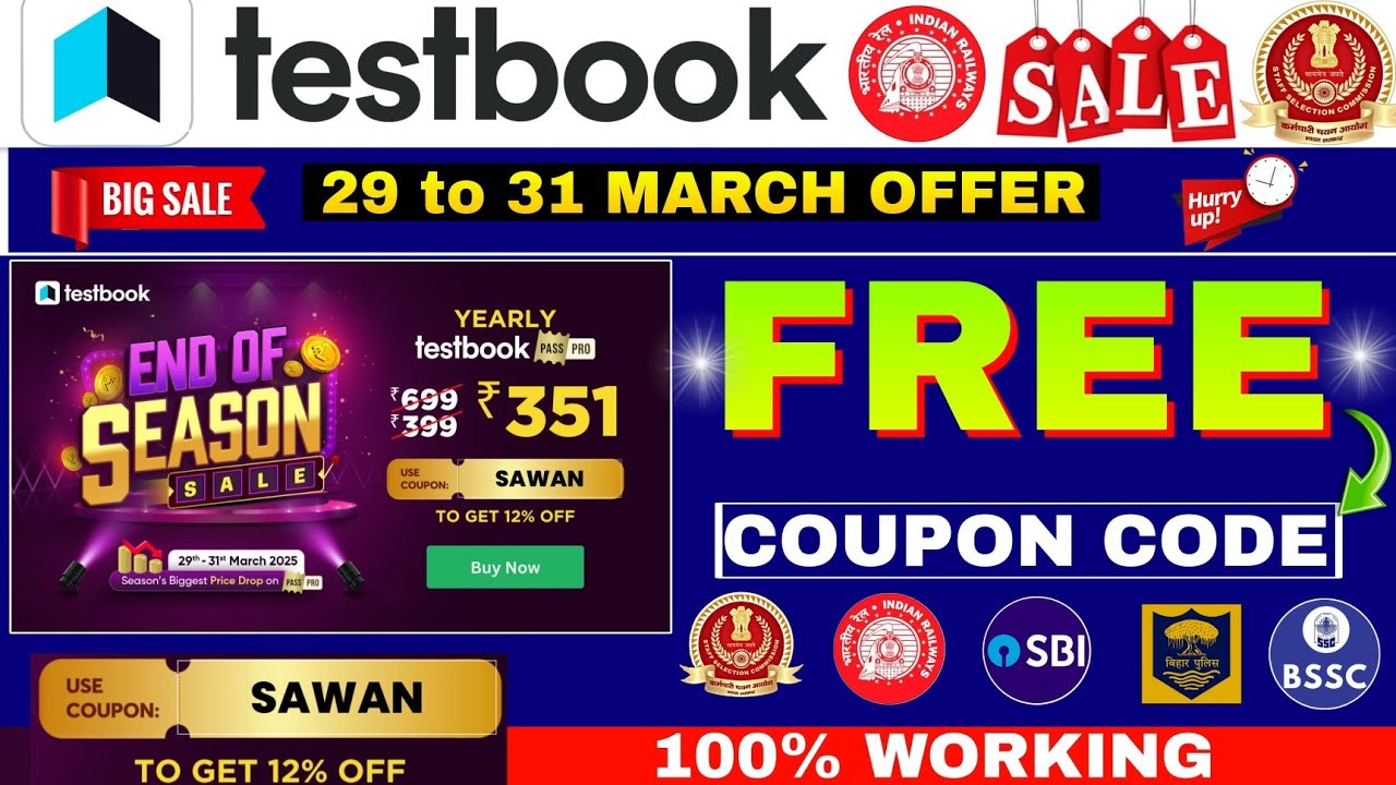 Testbook Pass Pro Coupon Code | Testbook Coupon Code | Testbook Offer ...