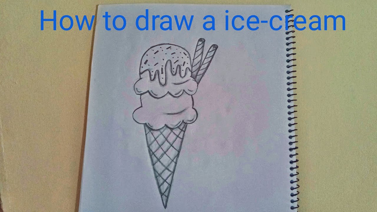 How to draw a ice-cream🍦. Yummy - YouTube