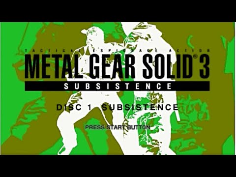 Metal Gear Solid 3: Subsistence - Main Menu (Title Scroll) - YouTube